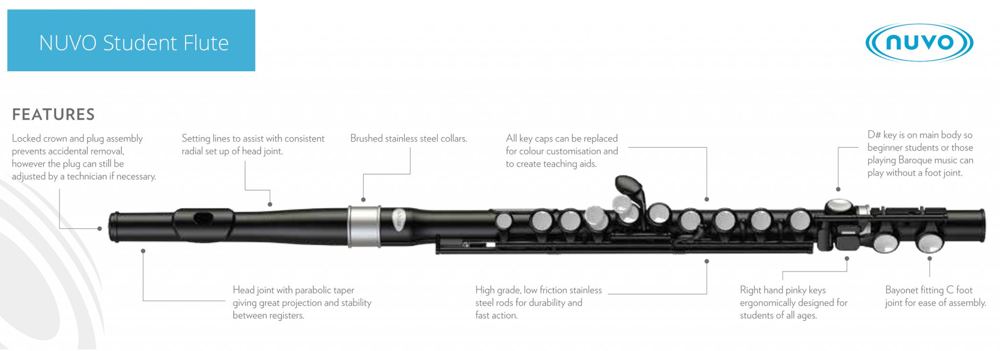 Nuvo Student Flute 2.0 · Blåsmo Musikk · Nettbutikk